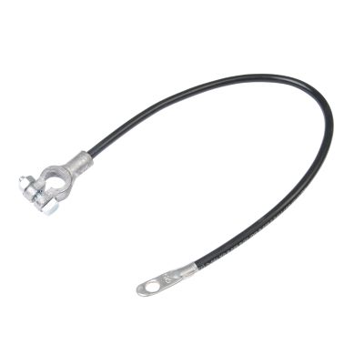Lead Top Post Battery Cables - 4 Gauge, Black | Del City