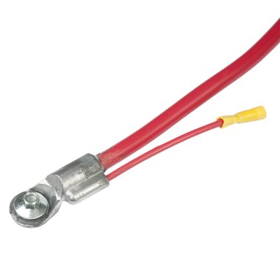 Side Terminal Battery Cables with Leads - 4 Gauge, Red | Del City