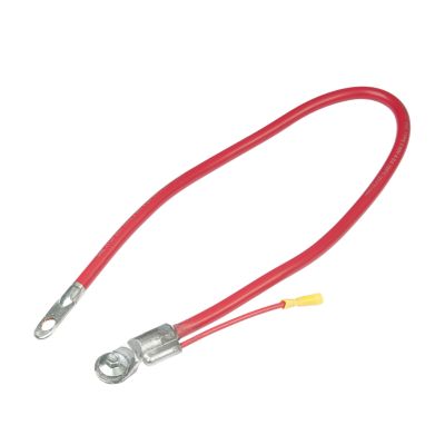 Side Terminal Battery Cables with Leads - 4 Gauge, Red | Del City
