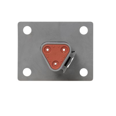Deutsch DT Series Flange Mount Receptacle & Gasket - 3-Way | Del City