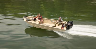 Crestliner 1660 Retriever Jon Deluxe | 16 Foot Tiller Jon Boats