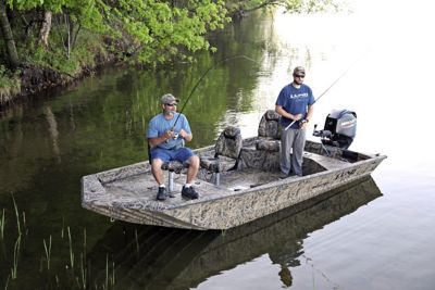 Lund® Predator 1870 - 18 Foot Aluminum Camo Mod V Jon Boat Brand