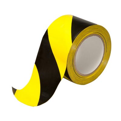 ULINE S-2184, Vinyl Safety Tape, Yellow/Black Industrial, 4 mil - 3" X ...