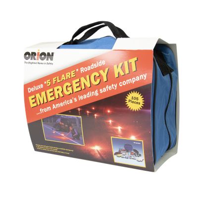 ORION® Deluxe 5" Flare Roadside Emergency Kit | Del City