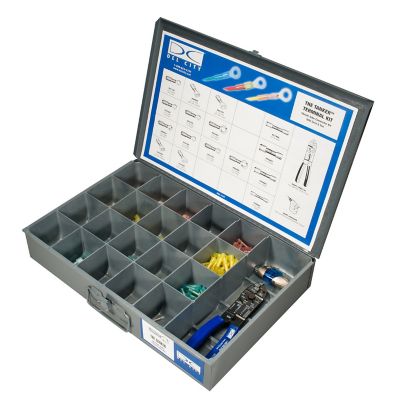 Heat Shrink Terminal Kit with Tools - 280 Pieces | Del City