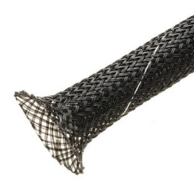 Techflex HTN1.25TB - Shop Spool, Flexo HALAR, Expandable Sleeving, Black, 1-1/4" (50 MIN ...