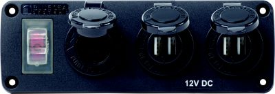 Blue Sea Systems Dual USB Charger & Circuit Breaker Panels | Del City