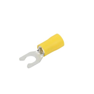 Vinyl Locking Spade Terminal, 10 Stud, Yellow, 12-10 Ga (100 MIN ...