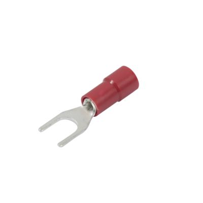 Vinyl Narrow Block Spade Terminal, Funnel Entry, 8 Stud, Red, 22-18 Ga ...