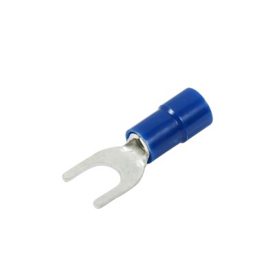 Vinyl Narrow Block Spade Terminal, Funnel Entry, 10 Stud, Blue, 16-14 ...