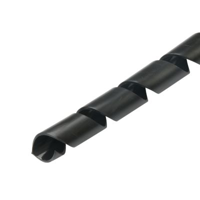 1/4"-3/4" Bulk Spiral Cable Wrap Tubing - Black | Del City