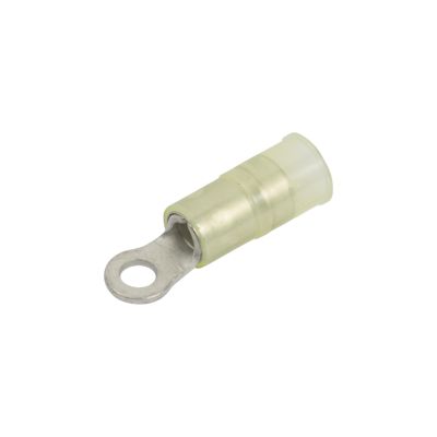 Nylon & Brass Sleeve Ring Terminal, 6 Stud, Yellow, 12-10 Ga (100 MIN ...