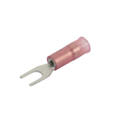 Nylon & Brass Sleeve Narrow Block Spade Terminal, 6 Stud, Red, 22-18 Ga ...