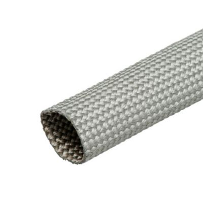 Techflex 1/4"-3/4" Fiberglass, High-Temp Braided Loom - Silver, 50 Feet ...