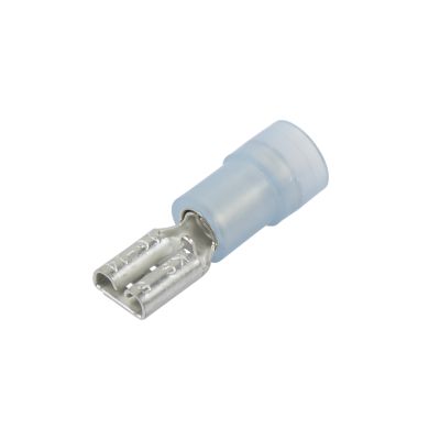 Nylon & Brass Sleeve Push-On Terminal, Male, Partially Insulated, .187 ...
