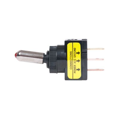 Short Handle with LED Tip Toggle Switches - SPST | Del City