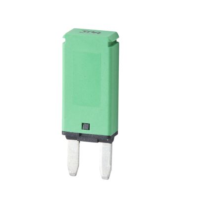 Modified Reset MINI® Circuit Breaker, Blade Style, Green, 30 Amp (1 MIN ...