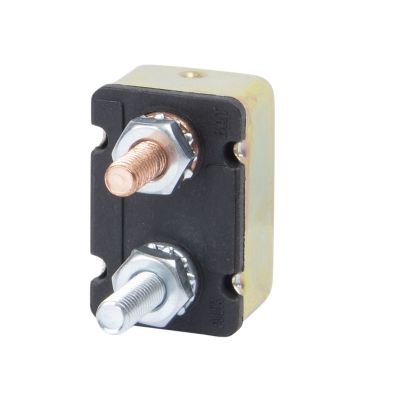 Auto Reset Stud Mount Circuit Breaker w/o Mounting Bracket, Metal, 10 ...