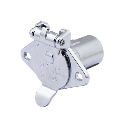 5-Way Chrome Plated Trailer Connector - Socket | Del City