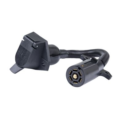 7-Way RV Blade to 7-Way Round Plug Adapter | Del City