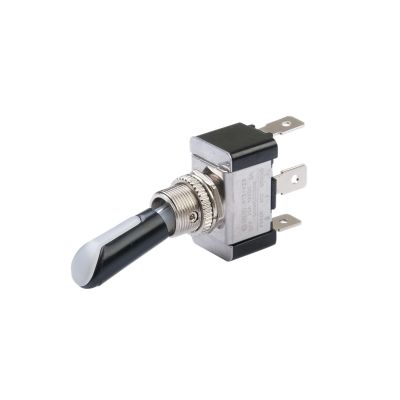 SPST ON-OFF Red/Green LED Toggle Switch, Plastic Illuminated Lever (1 ...