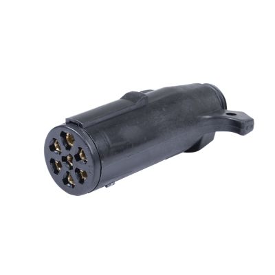 7-Way Round Pin Nylon Trailer Connector - Plug | Del City