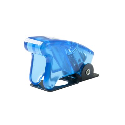 Toggle Switch Safety Cover, Transparent Blue (1 MIN) | 73909 | Del City