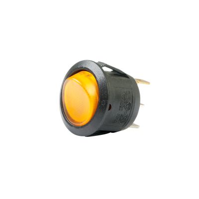 Illuminated Round Rocker Switches - SPST, AC Rated | Del City