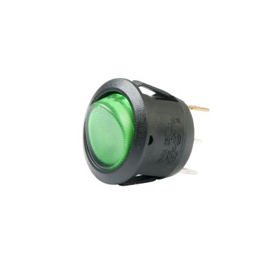 Illuminated Round Rocker Switches - SPST, AC Rated | Del City