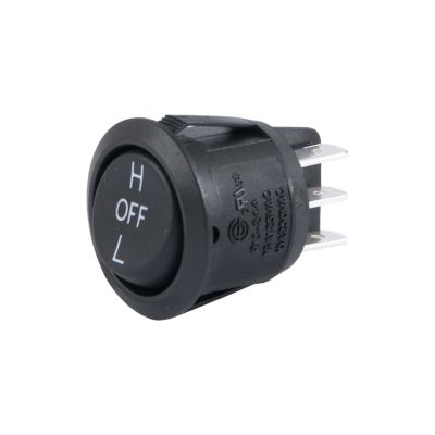 Non-Illuminated Round Rocker Switches with Legends - DPDT | Del City