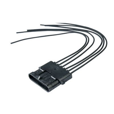 Aptiv (Delphi), Weather-Pack 6-Way Assembled Pigtail, Shroud (Male), 18 ...