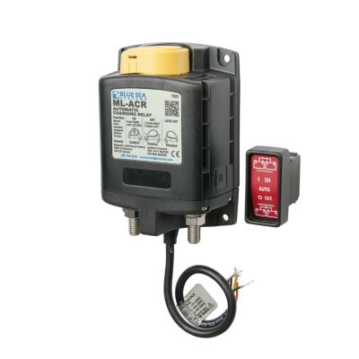 Blue Sea Systems 7623-BSS, ML-ACR Automatic Charging Relay with Manual ...