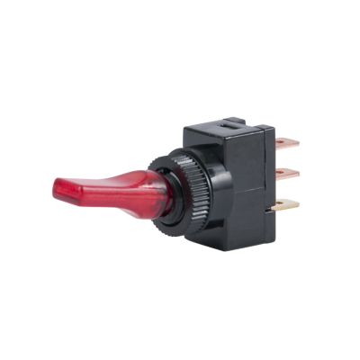 Illuminated LED Long Handle Duckbill Toggle Switch - SPST | Del City