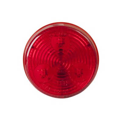 Round LED Side Marker Lights - 2", Red | Del City