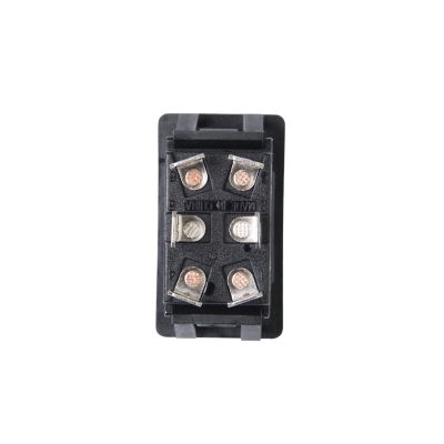 Non-Illuminated Full Size Rocker Switch with Legend - DPDT | Del City