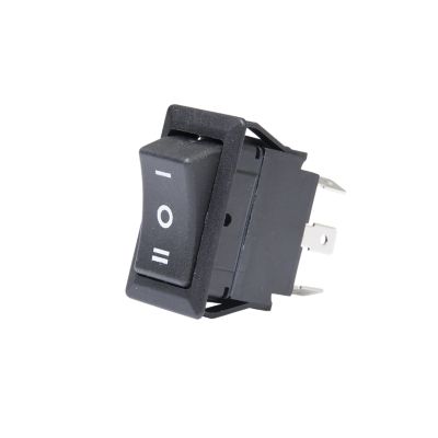 Non-Illuminated Full Size Rocker Switch with Legend - DPDT | Del City