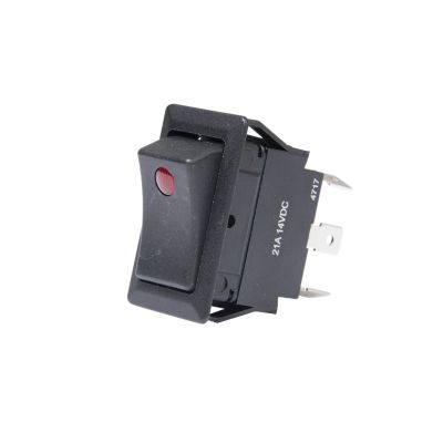 SPDT On-Off-On Full Size Rocker, Red, Blade Terminals (1 MIN) | 7710028 ...