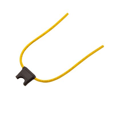 ATC/ATO Inline Fuse Holder, Black w/ Yellow Leads, 12 Ga, 30 Amp, 32V ...