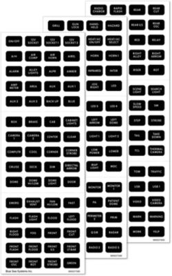 Blue Sea Systems Emergency Vehicle Labels | Del City
