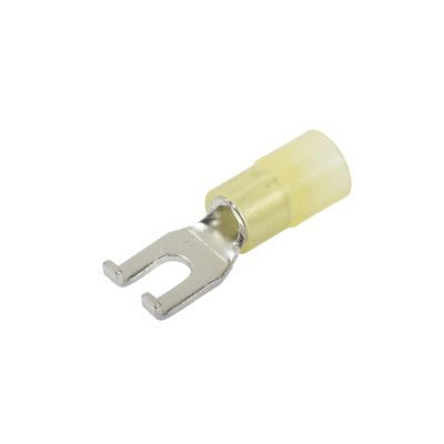 Nylon Flanged Spade Terminal, 6 Stud, Yellow, 12-10 Ga (100 MIN ...