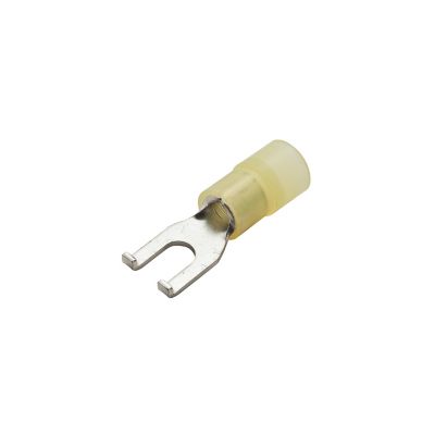Nylon Flanged Spade Terminal, 8 Stud, Yellow, 12-10 Ga (100 MIN ...