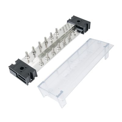 Blue Sea Systems 1993-BSS, PowerBar BusBar with Cover, 12 Gang, 5/16 ...