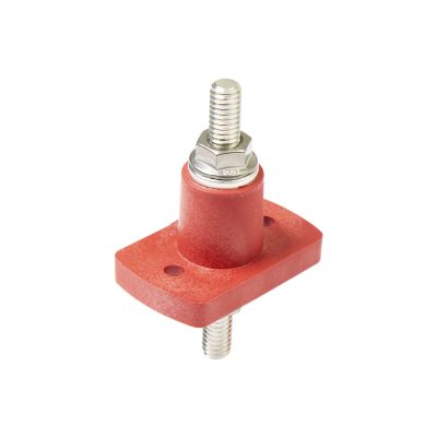 Blue Sea Systems 2204-BSS, Terminal Feed Connector, Red, 3/8"-16 Studs ...