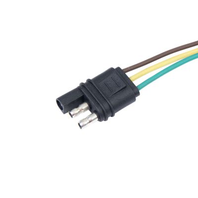 3-Way Flat SAE Molded Connector, 8" Male-only, Replacement for item ...