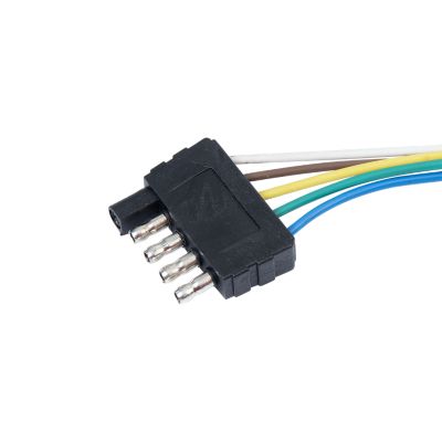 5-Way Flat Molded Connector, 8" Male-only (1 MIN) | 74505 | Del City