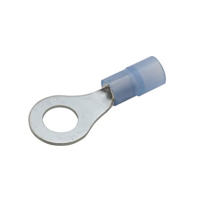 Nylon Ring Terminal, 1/4" Stud, Blue, 16-14 Ga (100 MIN) | 852145 | Del ...