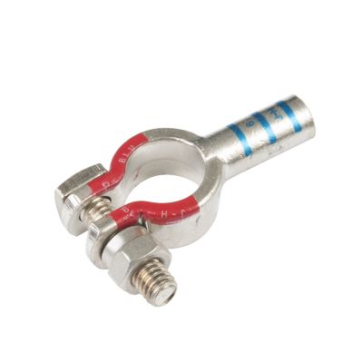 Straight Pure Copper RoHS Battery Terminals - Positive | Del City