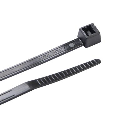 HellermannTyton T40R0M4, Standard Cable Tie, 8.27", 40lb, Black (1000 MIN) | 9433 | Del City