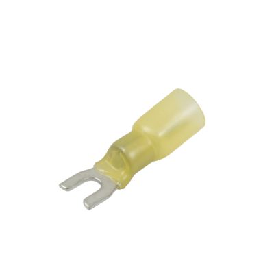 NSPA KS210-06, Heat Shrink & Crimp Spade Terminal, 6 Stud, Yellow, 12 ...