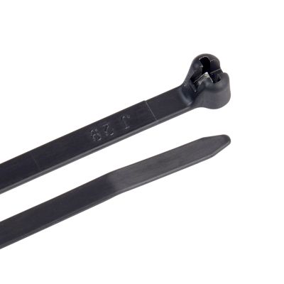 Metal Pawl Precision Lock Cable Ties - UV-Black, Bulk | Del City